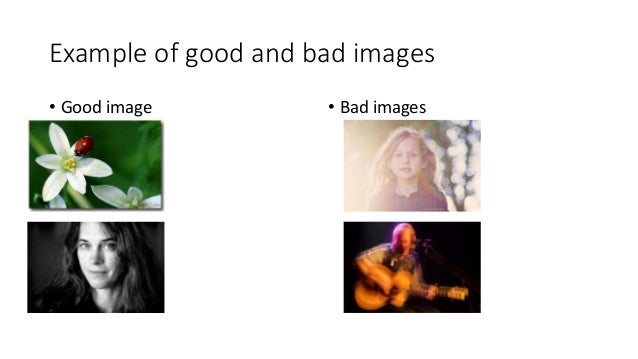 Difference between a good photo and a bad