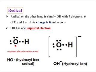 Difference between an Ion and a Radical | PPT