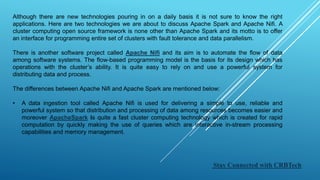 Difference between apache spark and apache nifi | PPTX