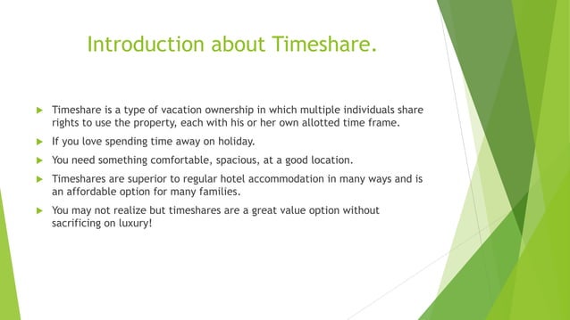 Difference between a typical timeshare unit and a hotel room | PDF ...