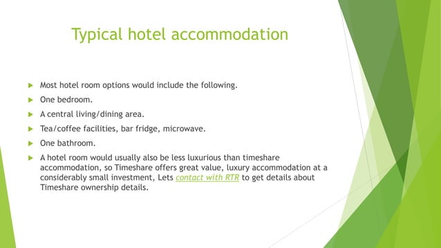 Difference between a typical timeshare unit and a hotel room | PDF ...