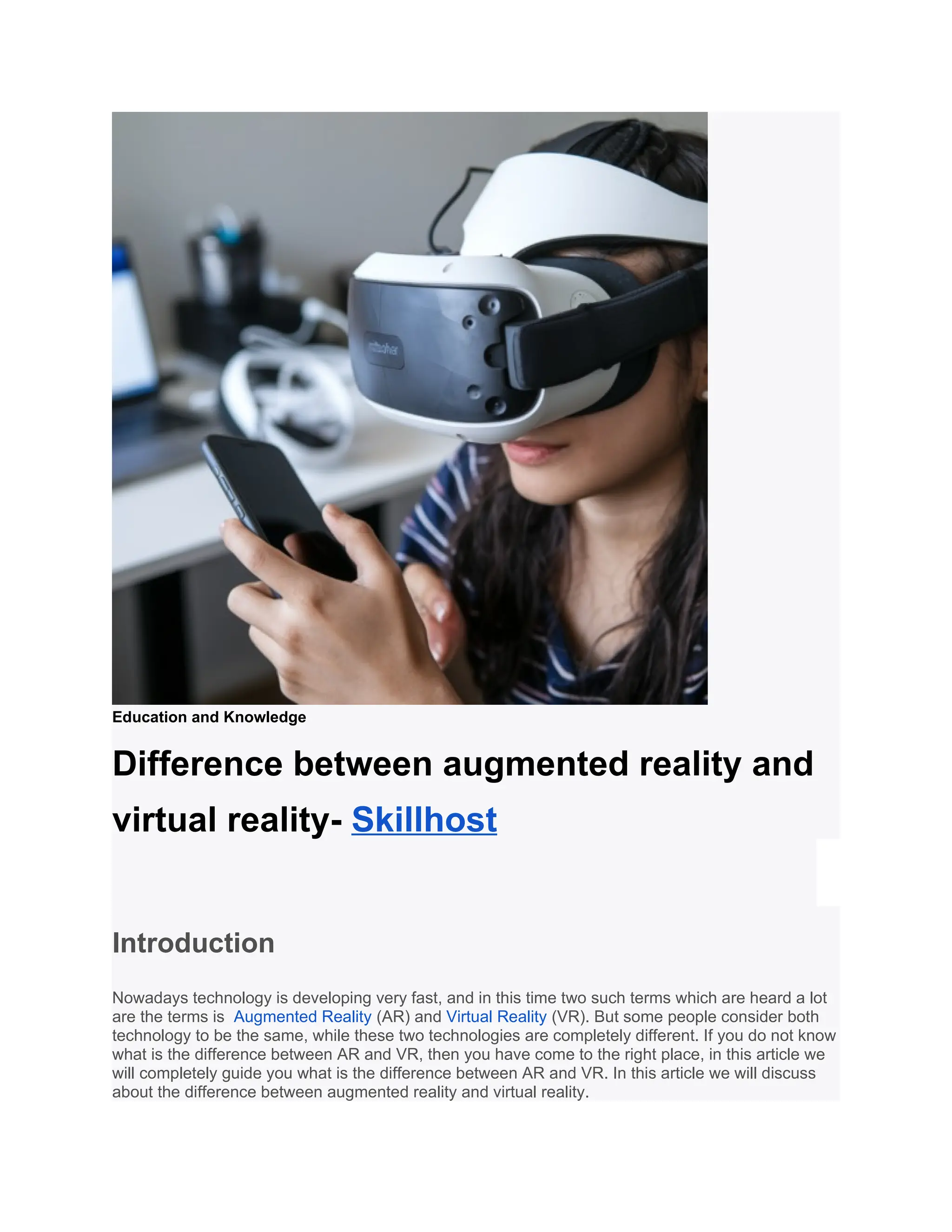 Difference between augmented reality and virtual reality.docx