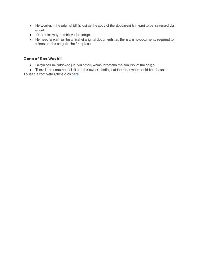 Difference Between Bill Of Lading And Sea Waybill difference-between-bill-of-lading-and-sea-waybill