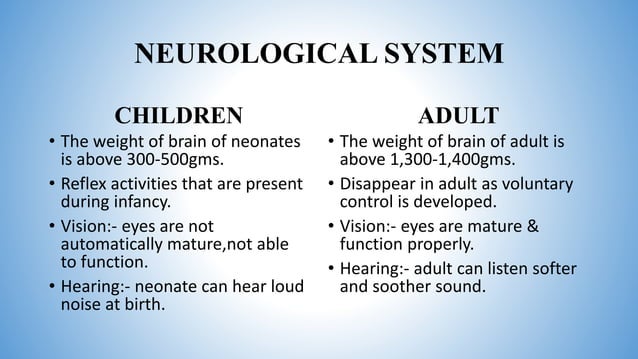 Difference between children and adult | PPTX