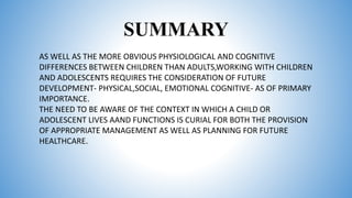 Difference between children and adult | PPTX