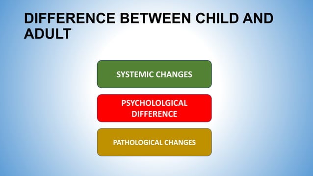 Difference between children and adult | PPTX