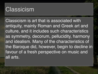 Difference between classicism and romanticism | PDF