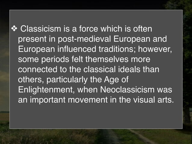 Difference between classicism and romanticism | PDF | Genres