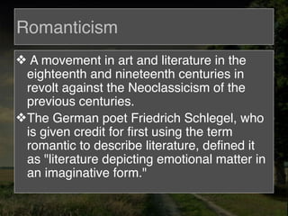 Difference between classicism and romanticism | PDF