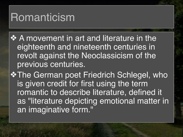 Difference between classicism and romanticism | PDF | Genres