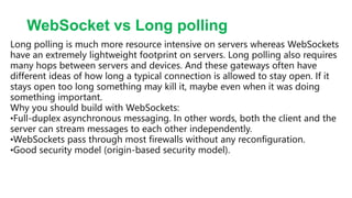Difference between Client Polling vs Server Push vs Websocket vs Long Polling | PPTX