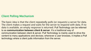 Difference between Client Polling vs Server Push vs Websocket vs Long ...