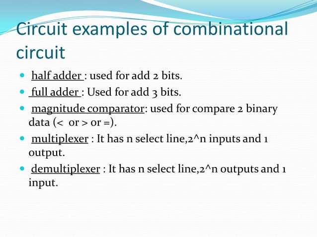 Difference between combinational and | PPT