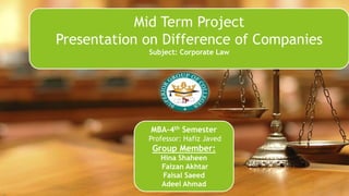 Difference between companies | PPT