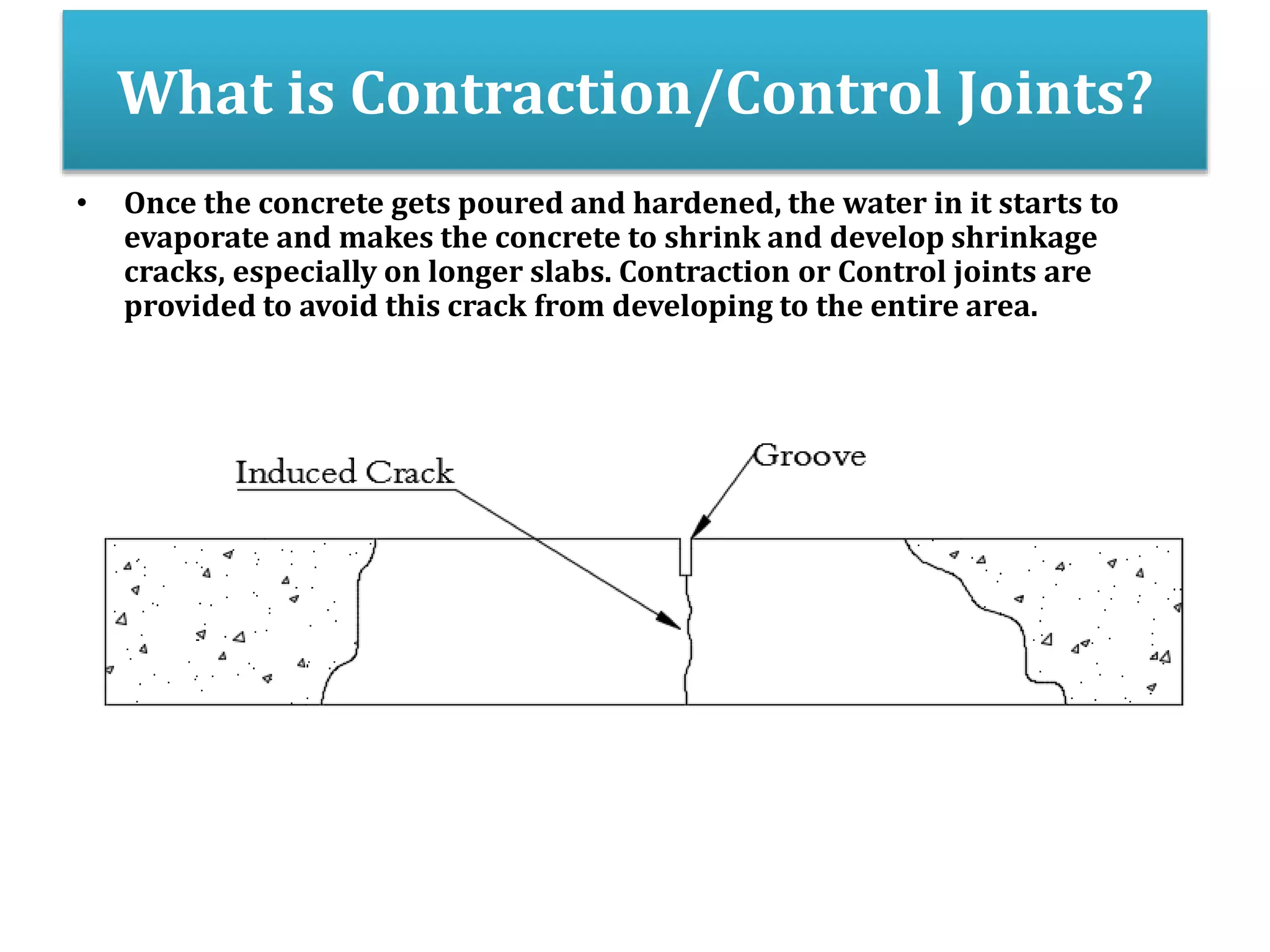 Difference between control, construction, and expansion joints | PPTX