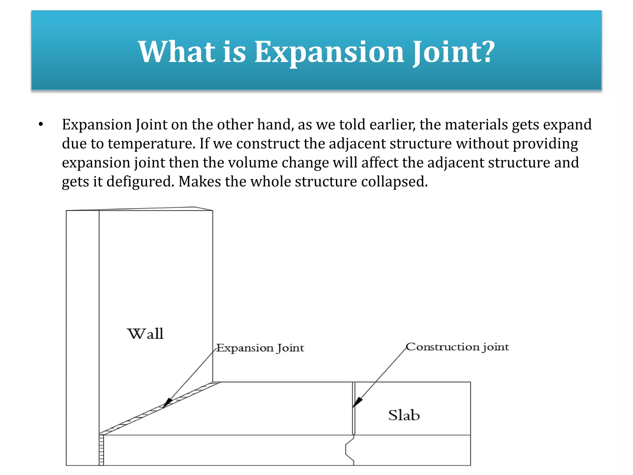 Difference between control, construction, and expansion joints | PPTX