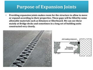 Difference between control, construction, and expansion joints | PPTX