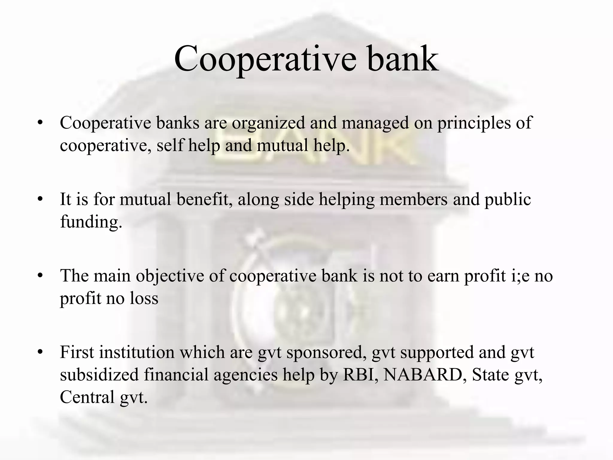 Difference between cooperative bank and commercial bank | PPTX