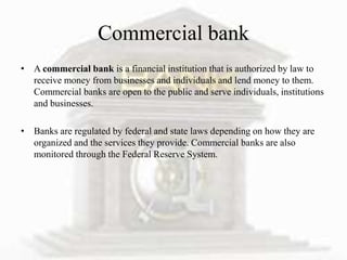 Difference between cooperative bank and commercial bank | PPTX