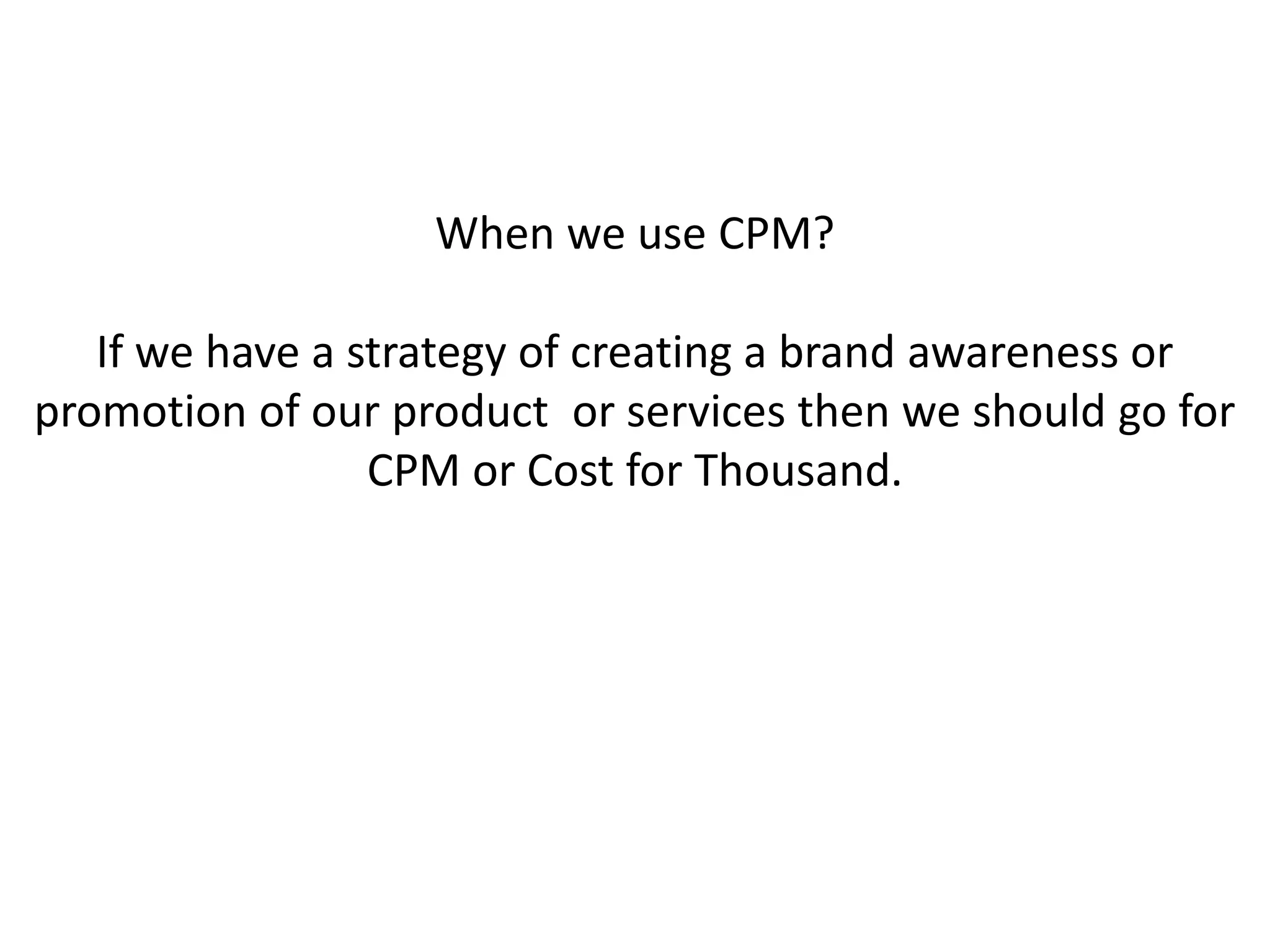 Difference between cpc and cpm | PPTX