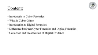 Difference between Cyber and digital Forensic.pptx