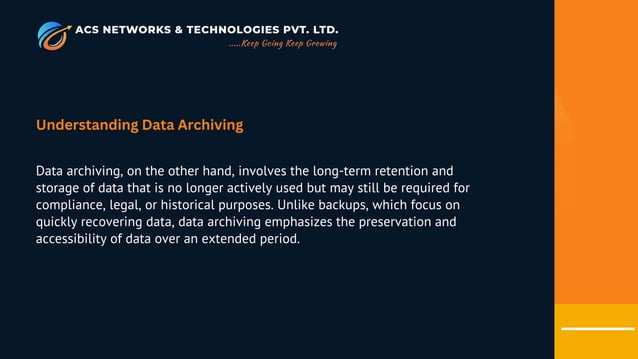 Difference Between Data Archiving and Data Backup.pdf | Databases | Computer Software and ...