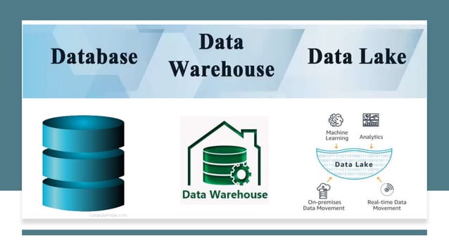 Difference between Database vs Data Warehouse vs Data Lake | PPTX | Databases | Computer ...