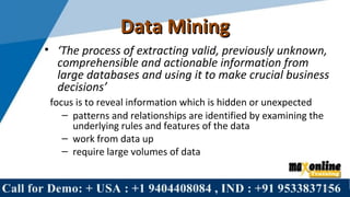 Difference between data warehouse and data mining | PPT