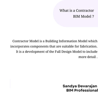 Difference between design & contractor bim model | PDF