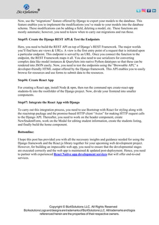 React vs Django Framework: All you need to know | PDF