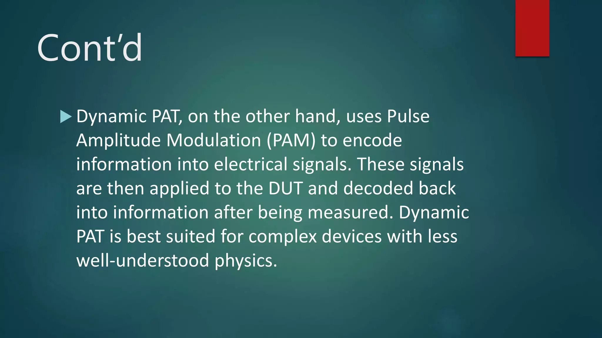 Difference Between Dynamic and Static PAT in Semiconductor Testing.pptx