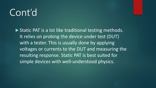 Difference Between Dynamic and Static PAT in Semiconductor Testing.pptx