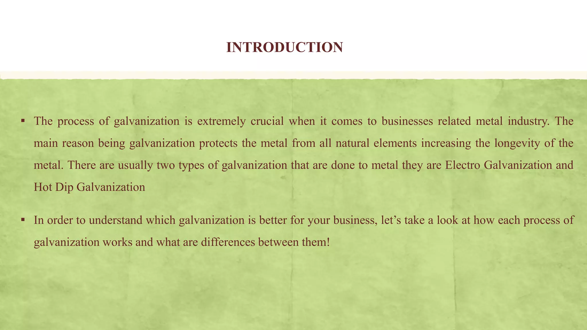 Difference Between Electro Galvanized Vs Hot Dip Galvanization Steel ...