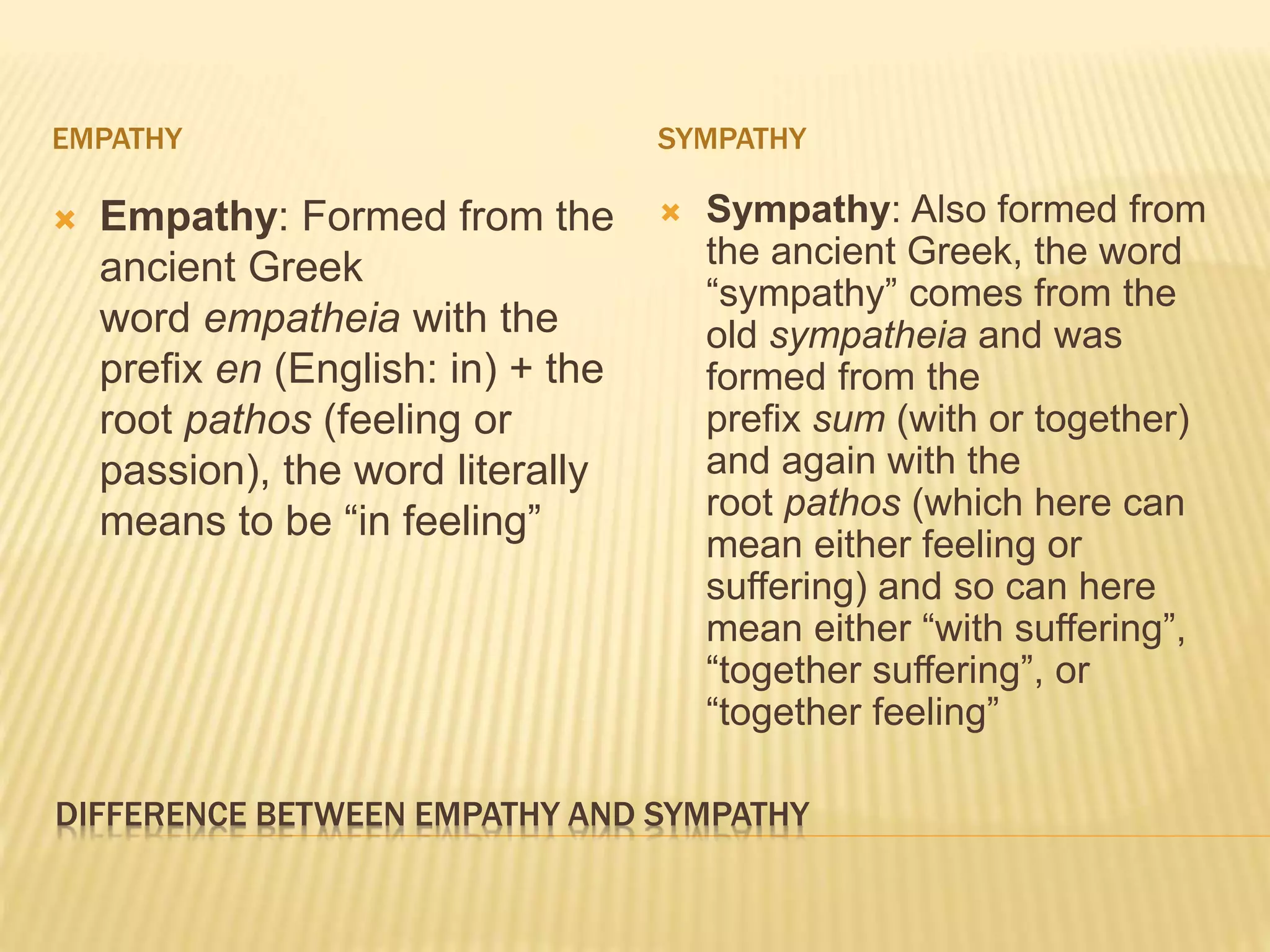 Difference between empathy and sympathy Conversation skills Importance ...