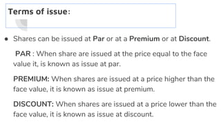 Difference between equity & preference share, | PPTX