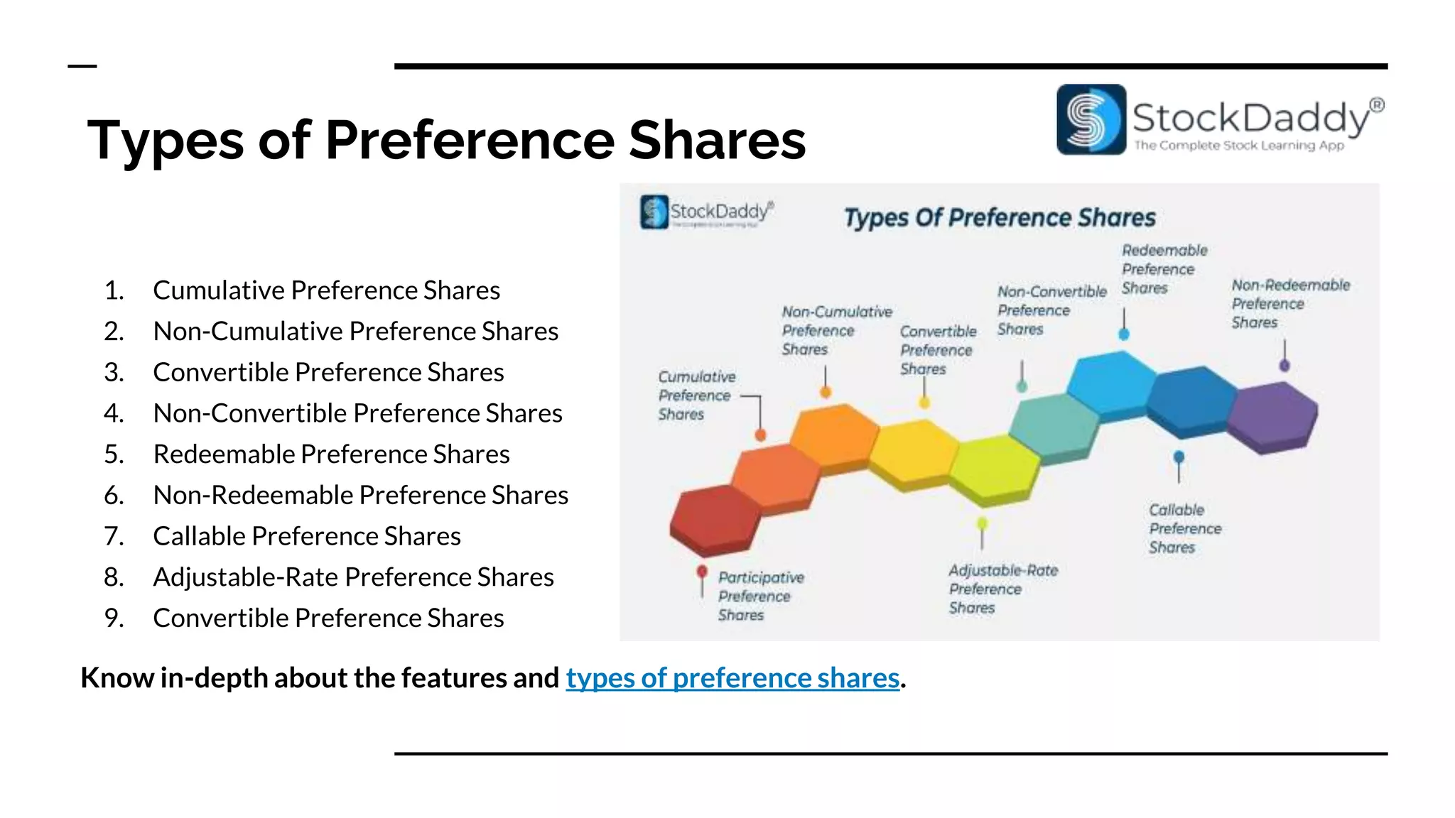 Difference Between Equity Shares And Preference Shares -stockdaddy.pptx