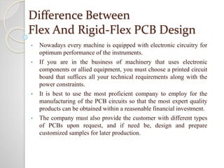 Difference between flex and rigid flex pcb design | PPTX | Computer ...