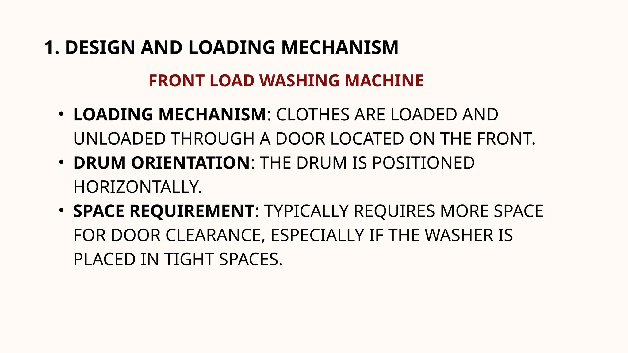 Difference Between Front Load and Top Load Washing Machine | PPTX