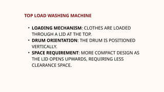 Difference Between Front Load and Top Load Washing Machine | PPT