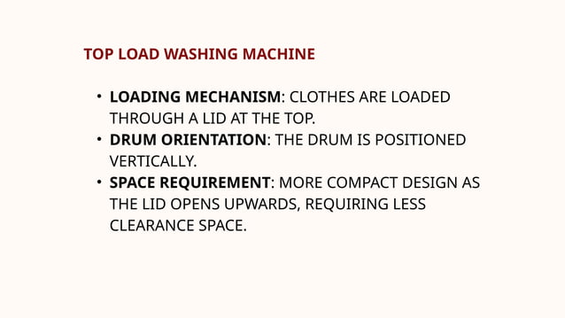 Difference Between Front Load and Top Load Washing Machine | PPT