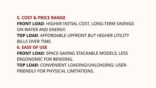 Difference Between Front Load and Top Load Washing Machine | PPT