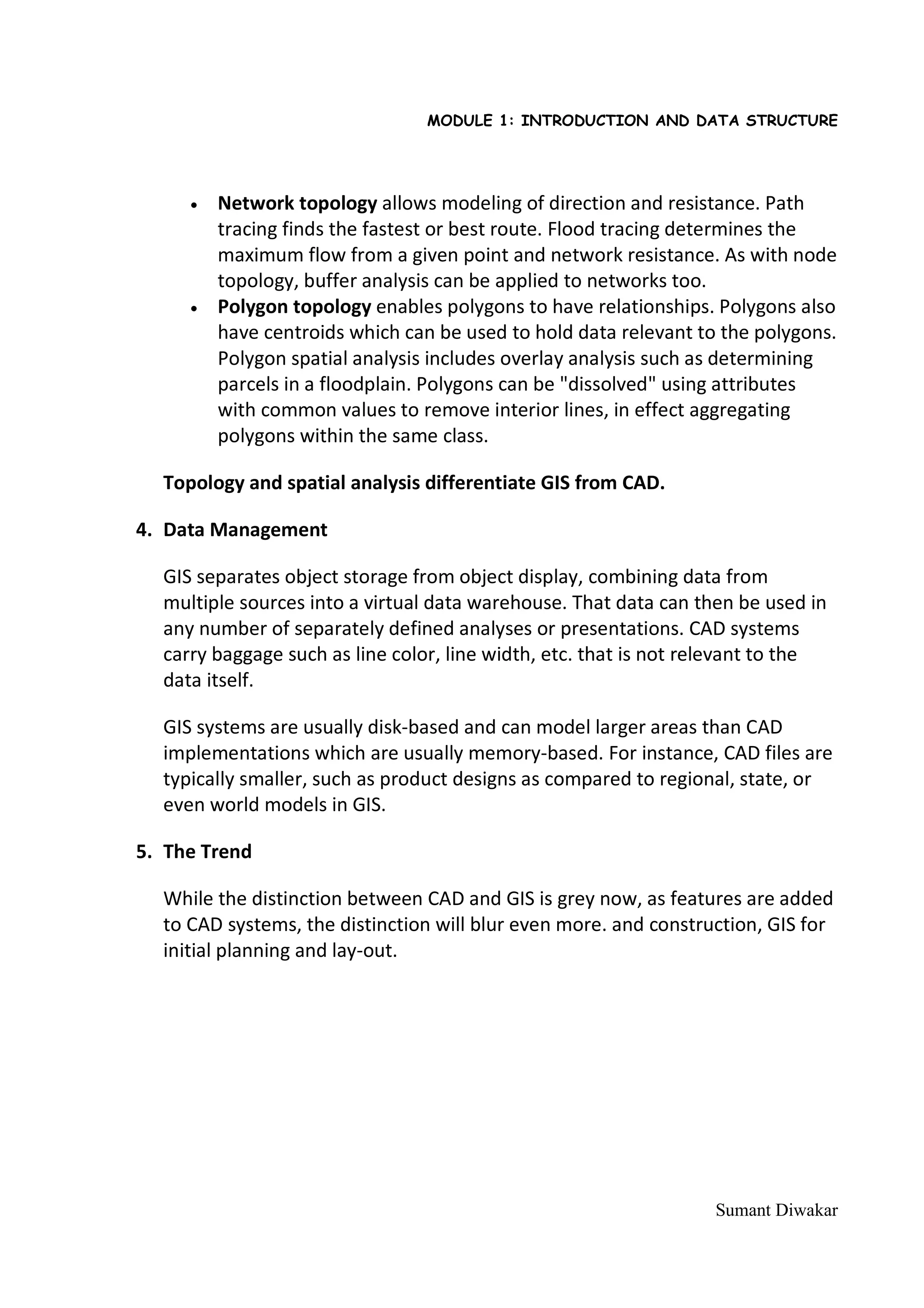 Difference between gis and cad | PDF
