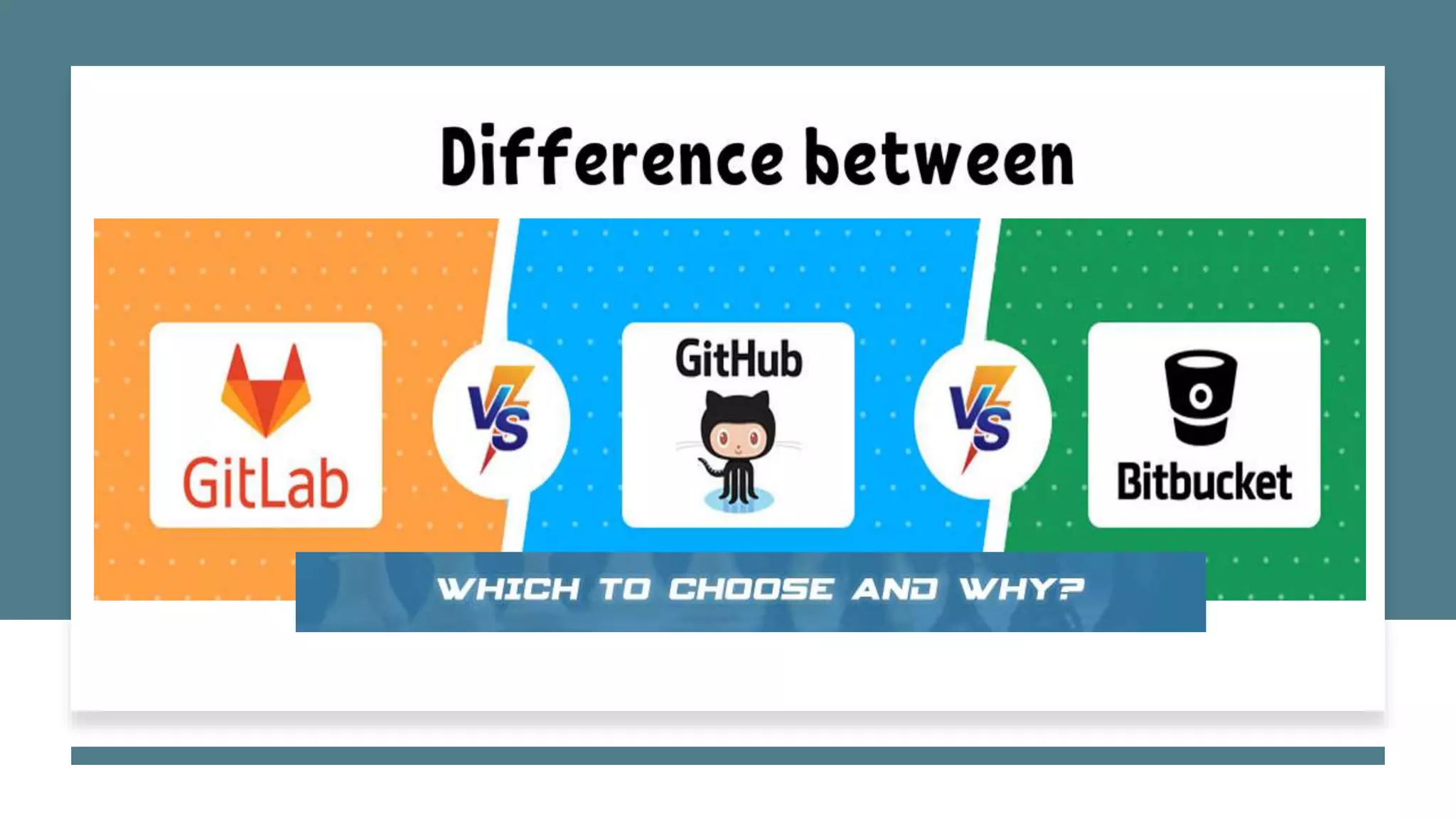 Difference between Github vs Gitlab vs Bitbucket | PPT Difference between Github vs Gitlab vs Bitbucket | PPT