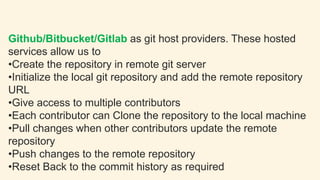 Difference between Github vs Gitlab vs Bitbucket | PPTX