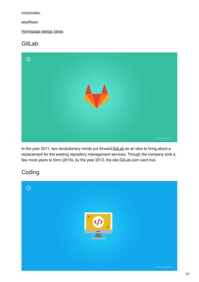 Difference between gitlab vs github vs bitbucket | PDF