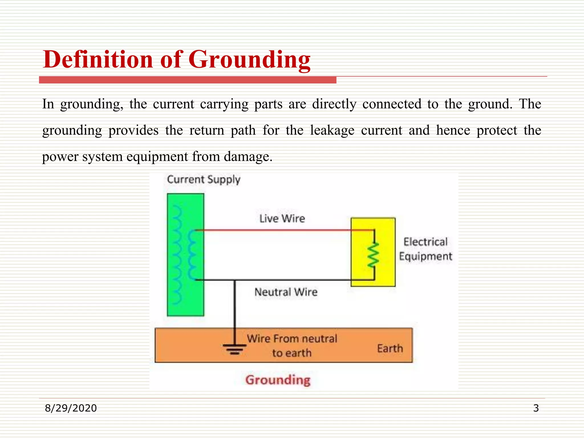 Difference between grounding and earthing | PDF