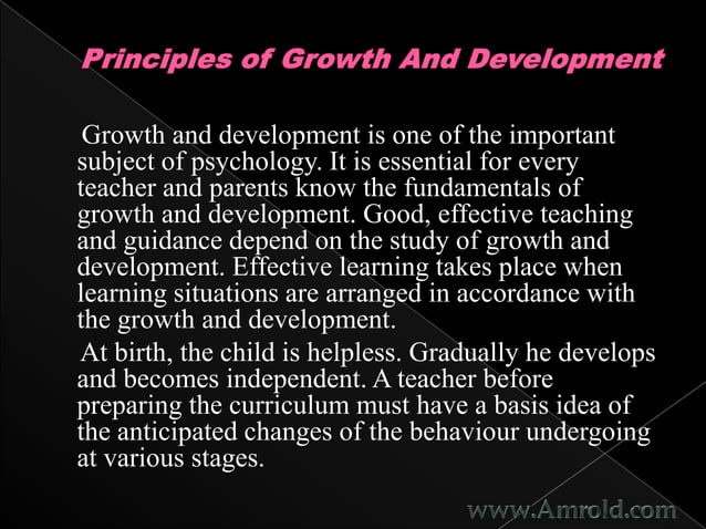 Difference between growth and development | PPTX