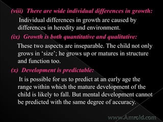 Difference between growth and development | PPTX
