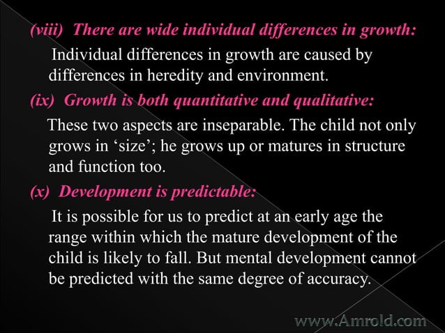 Difference between growth and development | PPTX