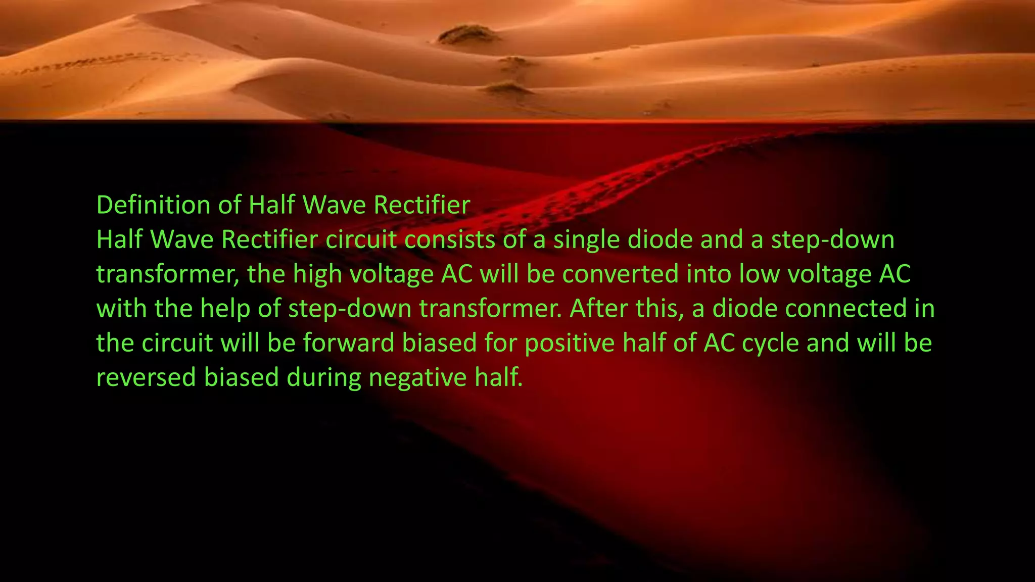 Difference between half wave and full wave rectifier | PPTX